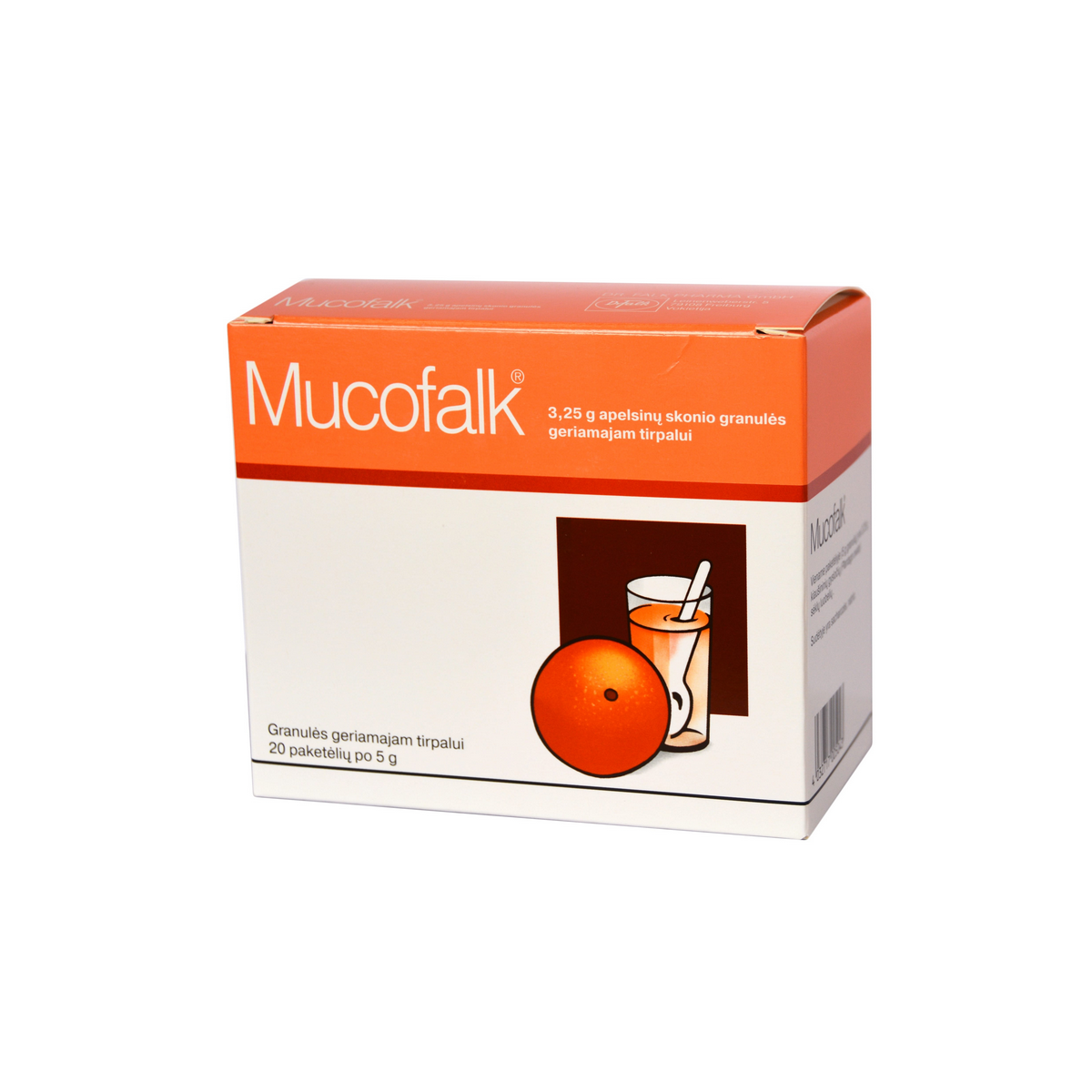Mucofalk Orange 3.25g granulės geriam.tirp. 5g N20